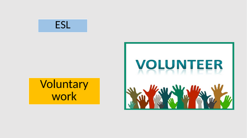 ESL GCSE Voluntary Work | Teaching Resources