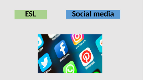 ESL GCSE Social Media | Teaching Resources