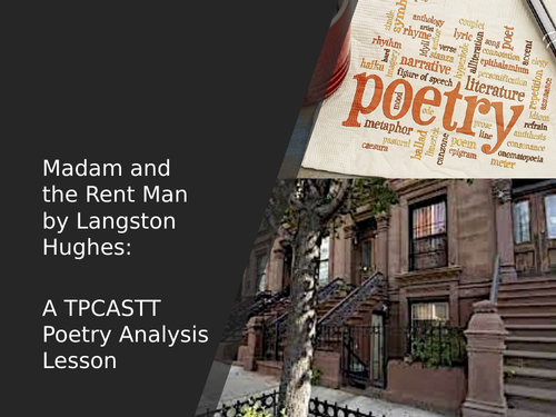 Madam and the Rent Man by Langston Hughes PowerPoint Lesson | Teaching ...