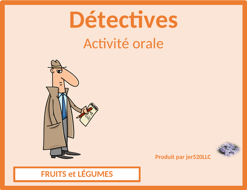 Fruits et Légumes (Fruits and Vegetables in French) Detectives ...