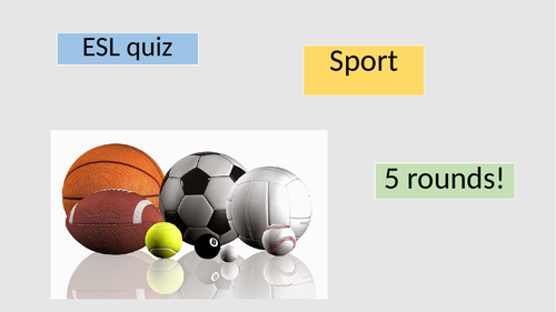 ESL Sports Quiz | Teaching Resources