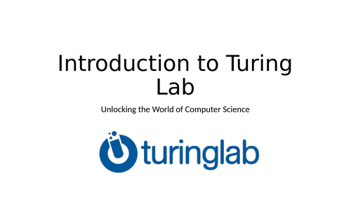 Turing Lab Ppt And Worksheet Teaching Resources 
