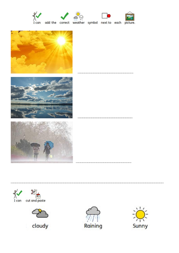 Early years weather and climate resources