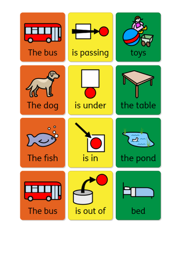Naughty Bus Colourful Semantice | Teaching Resources