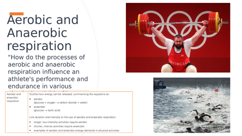 Aerobic and anaerobic respiration | Teaching Resources