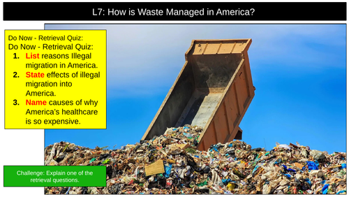 America USA Waste | Teaching Resources