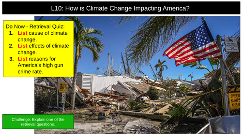 America USA Climate Change | Teaching Resources