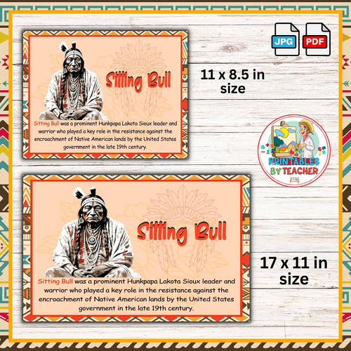 Native American Heritage Month Classroom Bulletin Board Set -12 Iconic ...