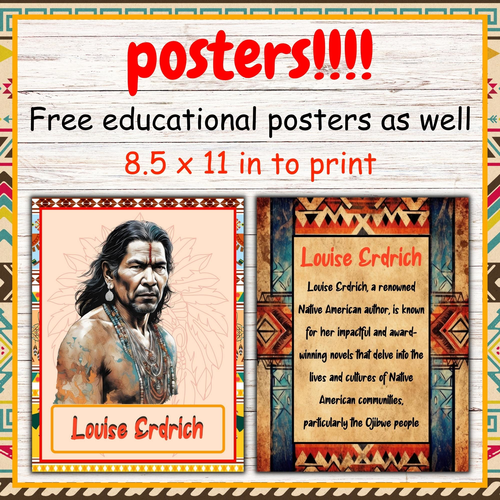 Native American Heritage Month freebies | Iconic Figures biography ...