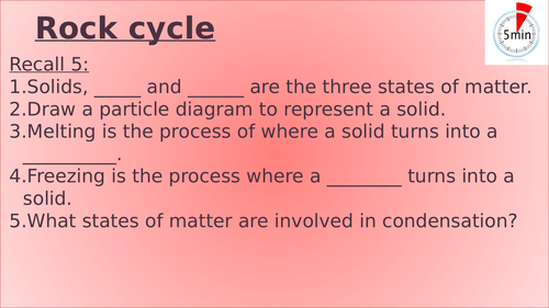 KS3 - Rock cycle lesson | Teaching Resources