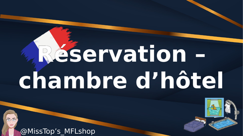French Theme 2 - Hotel booking (Higher) + nous vs on | Teaching Resources