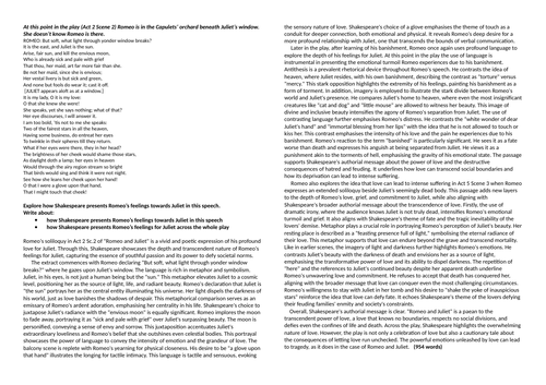 Romeo and Juliet AQA 2022 Grade 9 Model answer | Teaching Resources