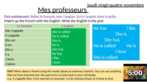 Studio 1 - Mon collège (6 lessons) | Teaching Resources