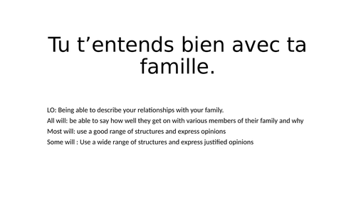 Tu t'entends bien avec...? | Teaching Resources