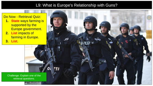 Europe Guns | Teaching Resources