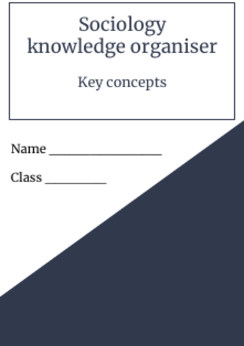 Sociology - Key sociological terms booklet for all GCSE units ... Sociology - Key sociological terms booklet for all GCSE units ...