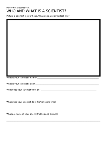 Year 7, HSW -introduction to science booklet | Teaching Resources