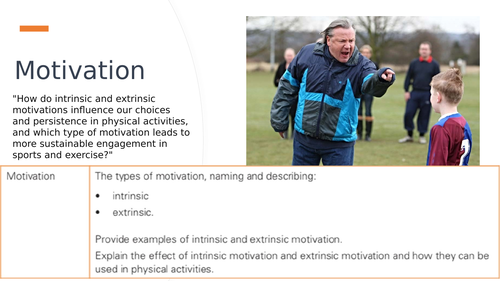 Motivation IGCSE PE Physical Education | Teaching Resources