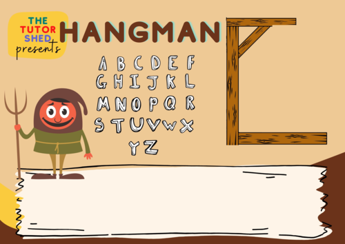 The Tutor Shed Presents - Hangman a Board Game | Teaching Resources