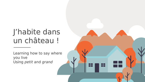 Access studio: J'habite dans un chateau | Teaching Resources