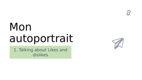 Studio 1 - C'est person - Mon autoportrait | Teaching Resources