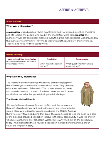 Monasticism - Religion comes to Wales | Teaching Resources