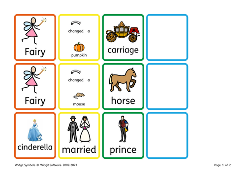 Cinderella simple colour semantics | Teaching Resources