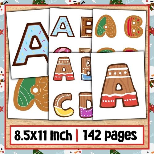 Christmas Bulletin Board Lettering styles | December Classroom Décor ...