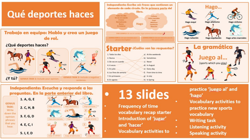 Viva 1, Module 2.4 - Qué deportes haces | Teaching Resources