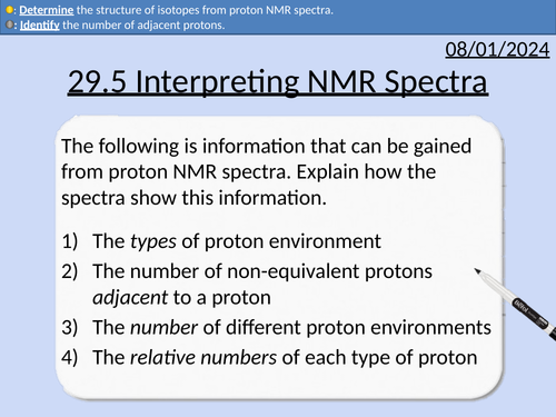 OCR A level Chemistry: Interpreting Proton NMR Spectra | Teaching Resources OCR A level Chemistry: Interpreting Proton NMR Spectra | Teaching Resources