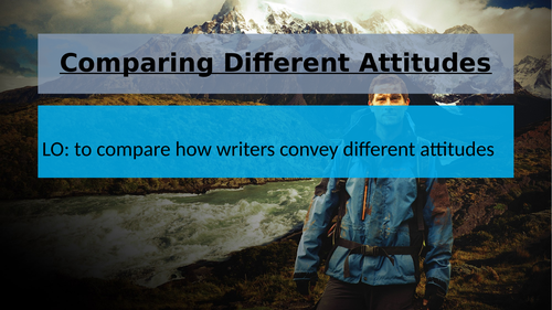 Comparing Different Attitudes | Teaching Resources