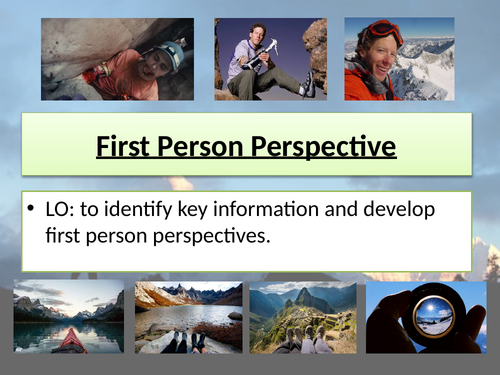 First Person Perspective | Teaching Resources