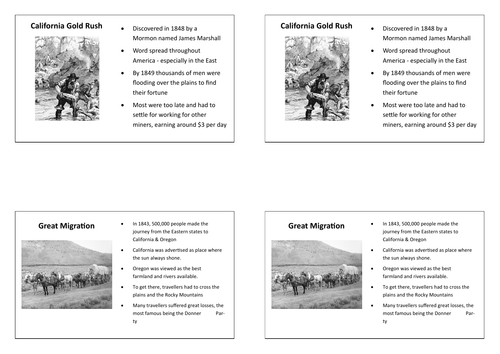 QR Code GCSE History Revision Cards (American West) | Teaching Resources