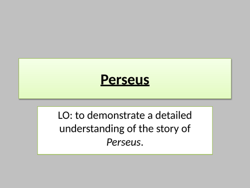 Perseus Myths and Legends | Teaching Resources