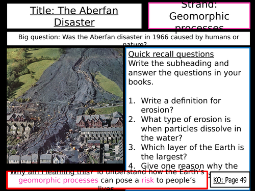 What happened at the Aberfan disaster | Teaching Resources