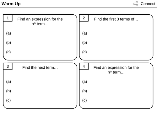 Generating Quadratic Sequences | Teaching Resources Generating Quadratic Sequences | Teaching Resources