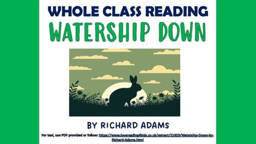 Watership Down - Whole Class Reading Session! | Teaching Resources