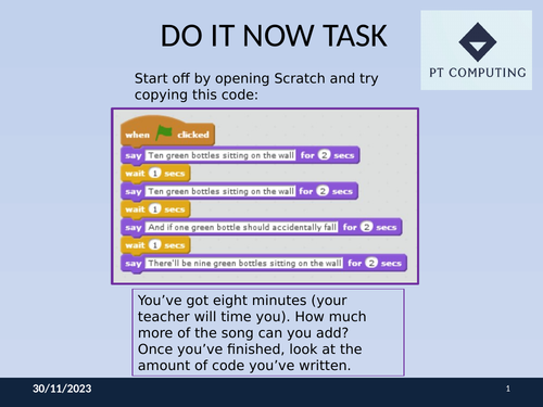Scratch Programming: Complete Unit of Work | Teaching Resources
