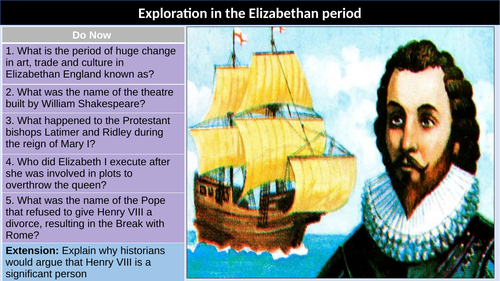 Elizabethan Exploration | Teaching Resources