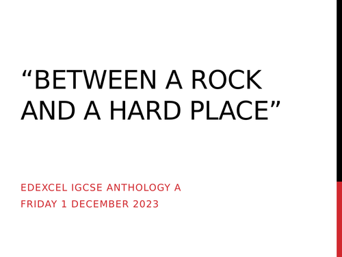 Between a Rock and a Hard Place Structure | Teaching Resources