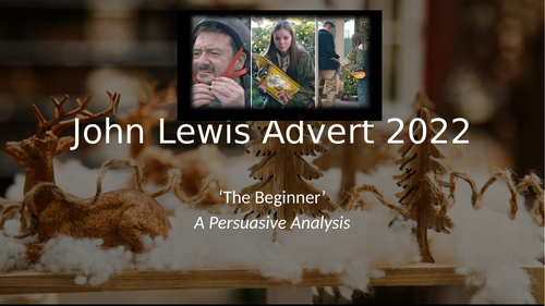 Christmas Advert Analysis: John Lewis 2022 'The Beginner' | Teaching ...