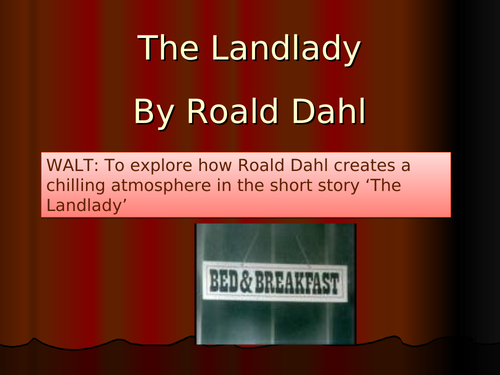 The Landlady | Teaching Resources