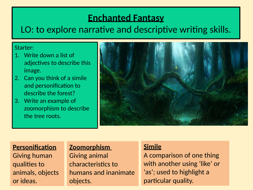 Enchanted forest and fairies Just Write | Teaching Resources