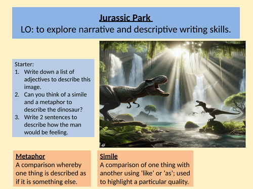 Just Write Jurassic Park | Teaching Resources