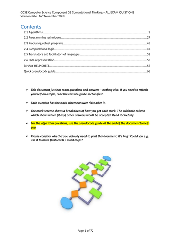GCSE Computer Science Exam questions & answers COMP2 | Teaching Resources GCSE Computer Science Exam questions & answers COMP2 | Teaching Resources
