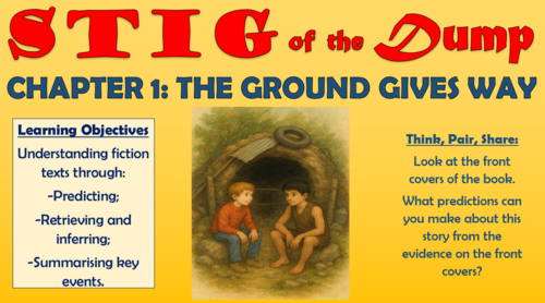Stig of the Dump - Chapter 1 - The Ground Gives Way! | Teaching Resources