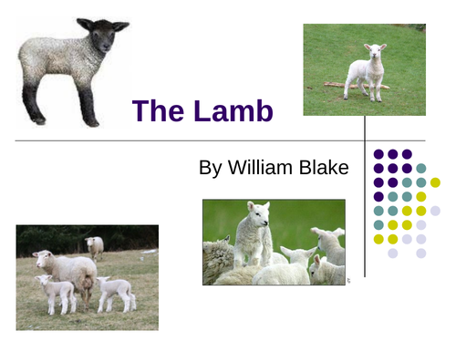 The Lamb William Blake | Teaching Resources