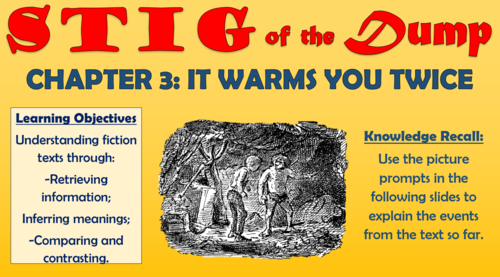 Stig of the Dump - Chapter 3 - It Warms You Twice! | Teaching Resources