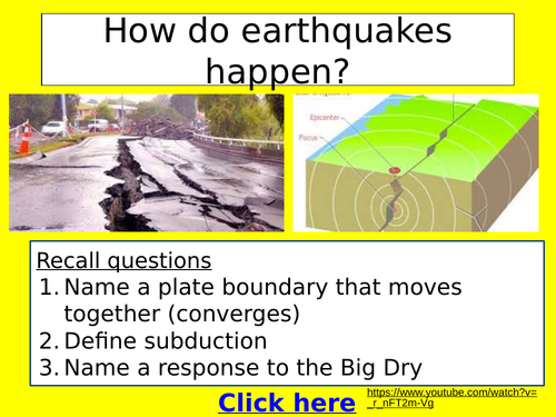 How are earthquakes created | Teaching Resources