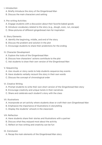 EYFS Gingerbread man model text | Teaching Resources